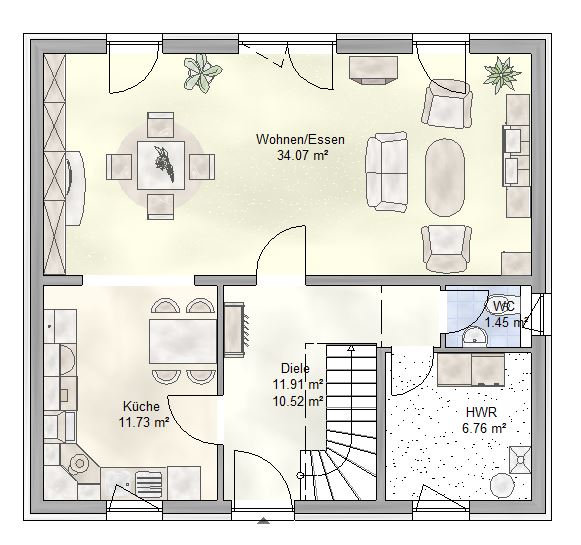 Grundriss Einfamilienhaus 120 Qm
